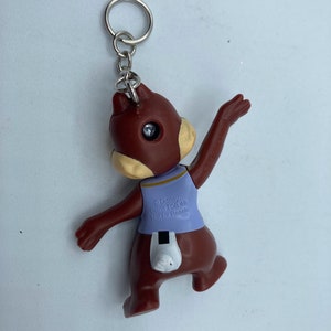 Disney Chip and Dale Chipmunks Keychain Backpack Zipper Purse Chain 2.5 ...