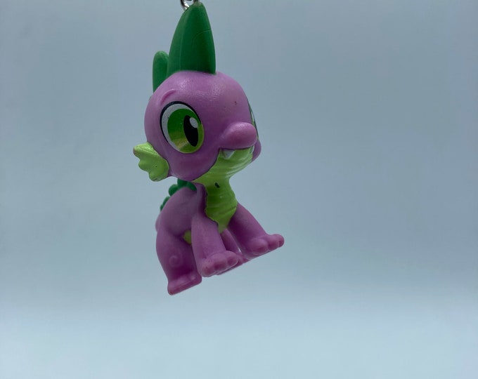 MLP My Little Pony Spike Purple Dinosaur Keychain Backpack Zipper Purse ...