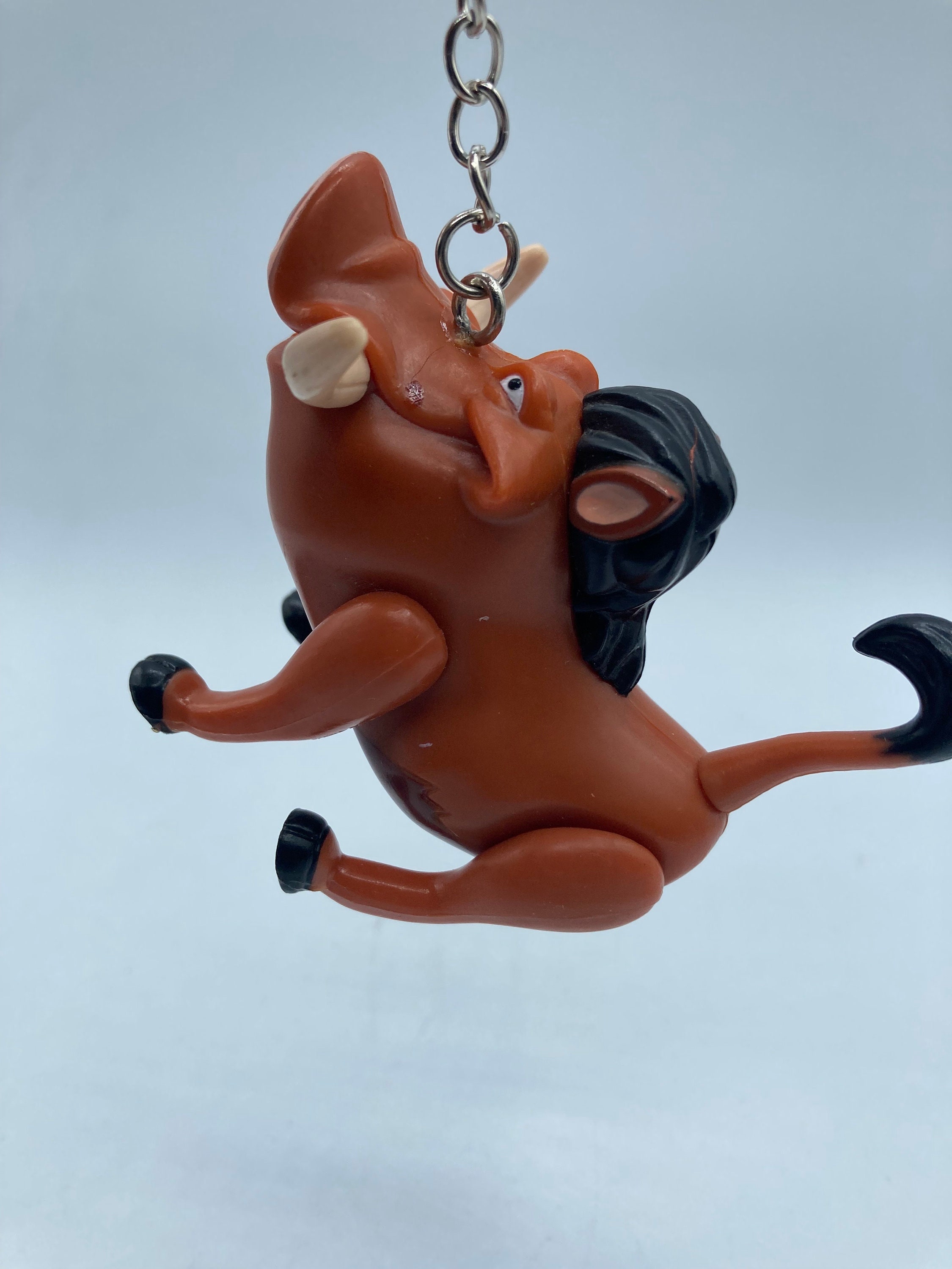 Disney Lion King Pumba Character Keychain Backpack Zipper Purse Chain 2 ...