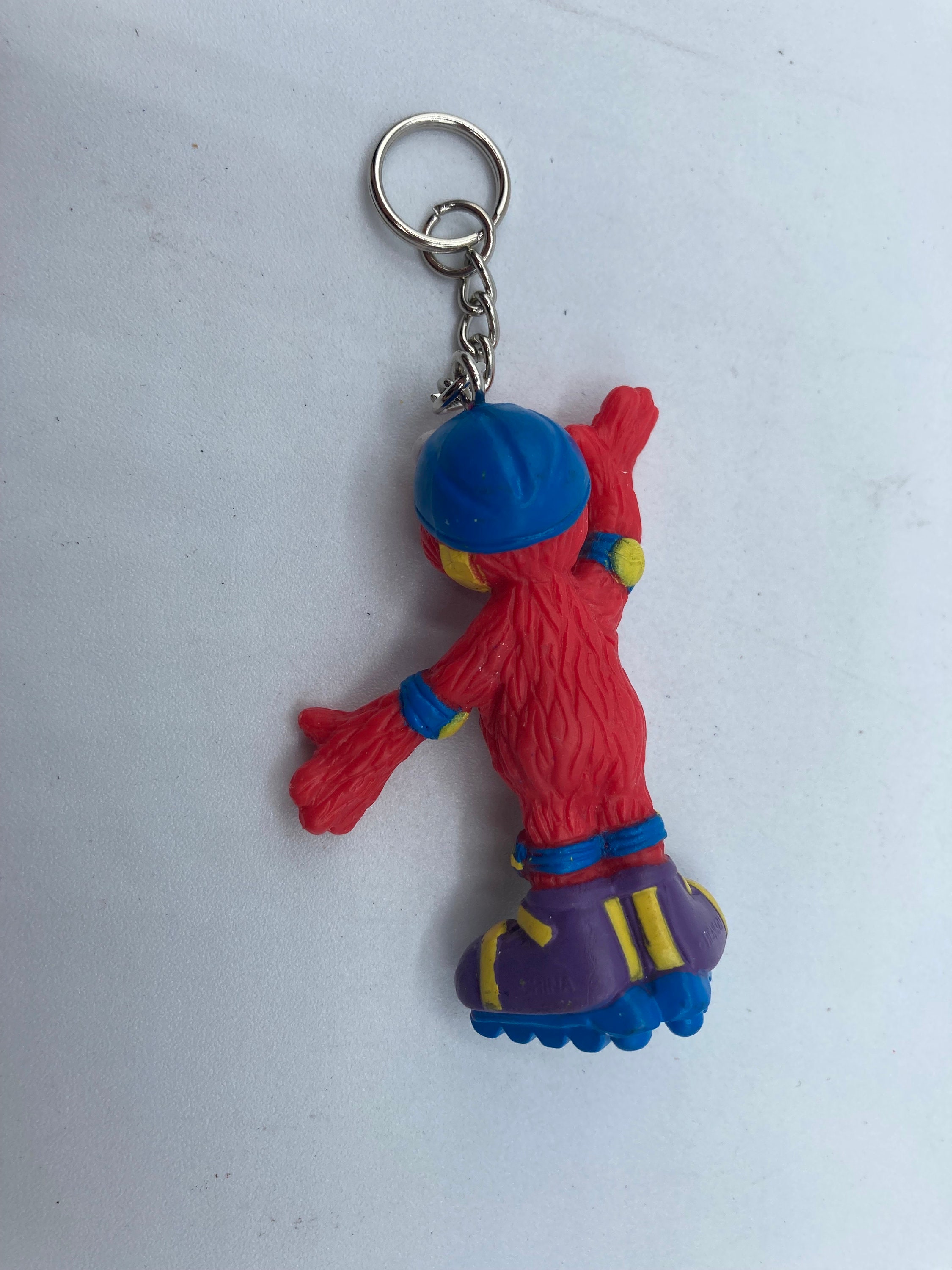 Sesame Street Elmo Roller Skates 2.5" Tall Character Keychain Backpack ...