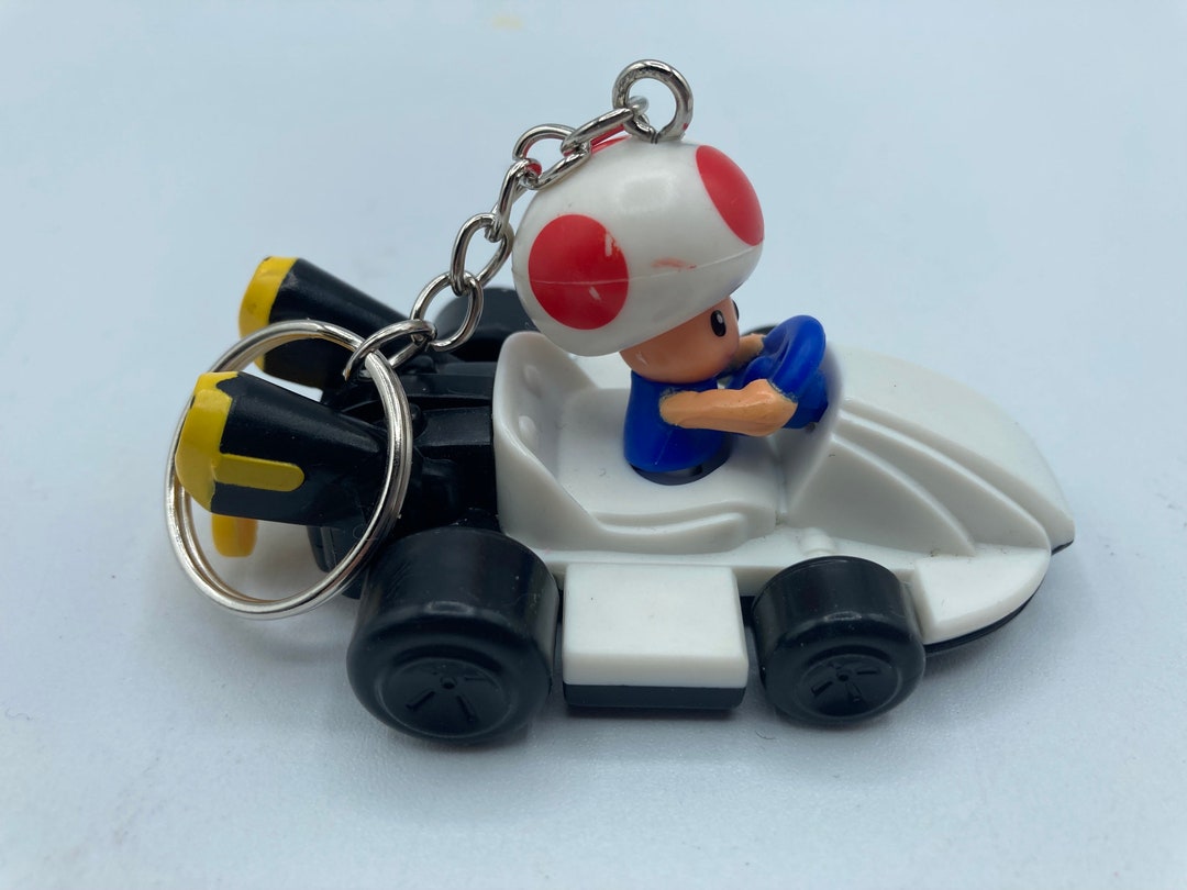 Nintendo Toad Race Car Mariokart Mario Kart Keychain Backpack Zipper ...