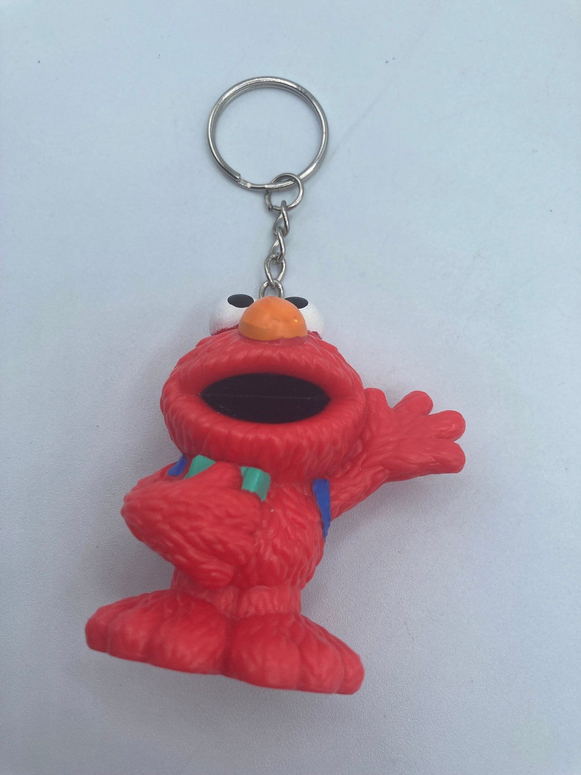 Sesame Street Elmo Red Muppet Blue Backpack School Keychain Backpack ...