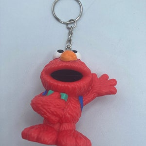 Sesame Street Elmo Red Muppet Blue Backpack School Keychain Backpack ...