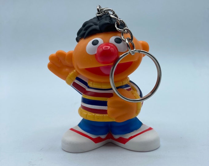Sesame Street Ernie Muppet Keychain Backpack Zipper Purse Chain 2.5 ...