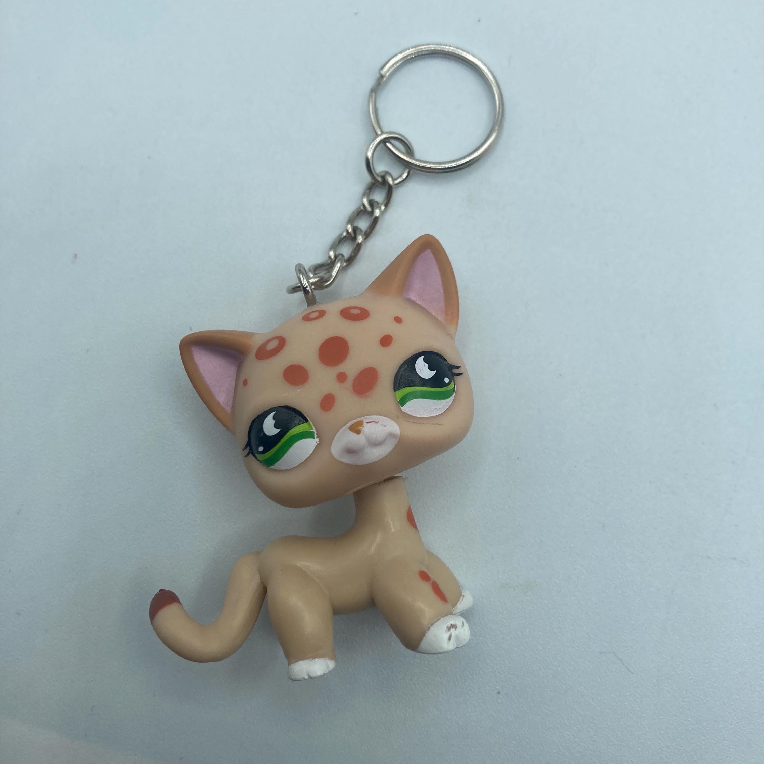 Littlest Pet Shop Hasbro LPS #852 Jungle Hangout Shorthair Cat Keychain ...