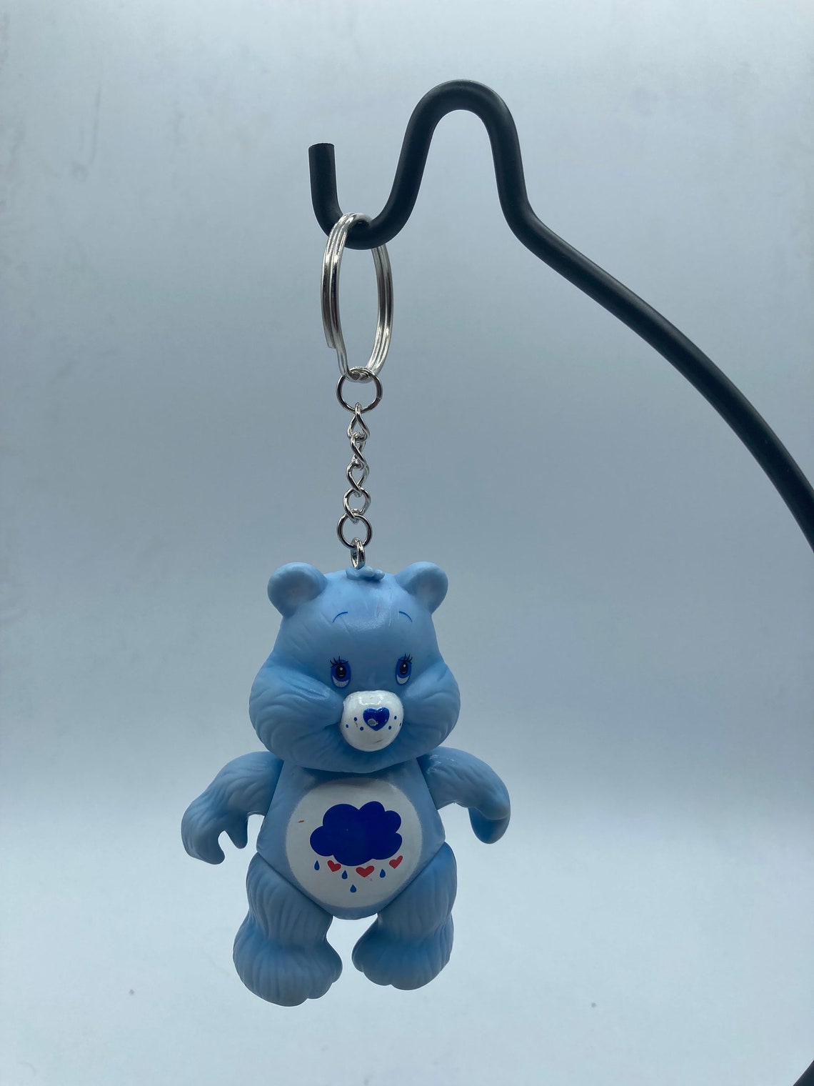 Care Bears Grumpy Bear Blue Raincloud Vintage VTG Character Keychain ...