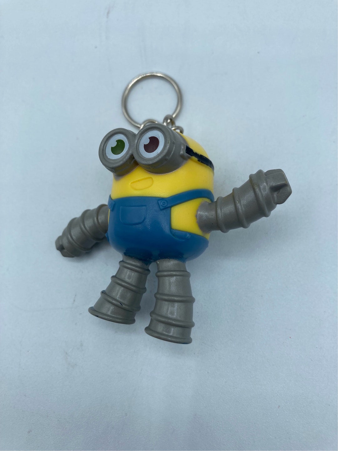 Minions Robot Character Keychain Backpack Zipper Purse Chain 2" Tall ...