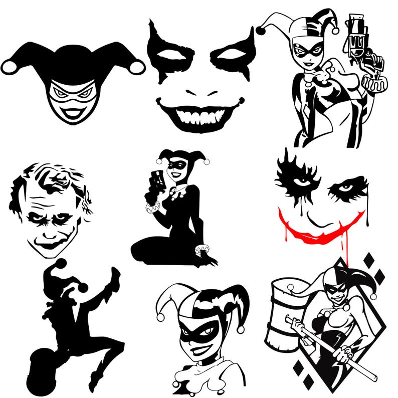 2500+ Files Joker Files Bundle | High-quality Joker Clipart , SVG ...
