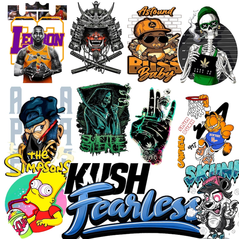 255+ Latest Streetwear Bundle |PNG| Tshirt Bundle | T-shirt Print ...