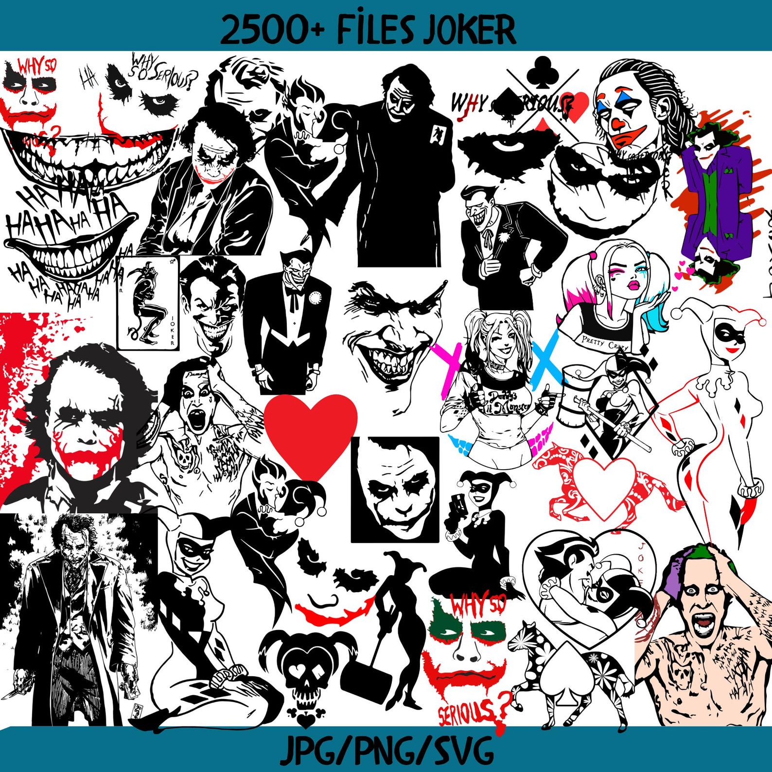 2500+ Files Joker Files Bundle | High-quality Joker Clipart , SVG ...