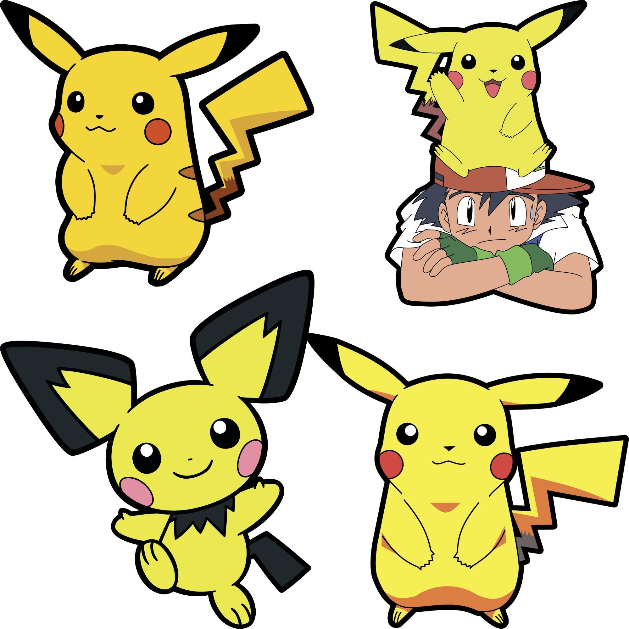 Pokemon SVG Bundle, Pokemon Font Svg, Pikachu Svg Files for Cricut and ...