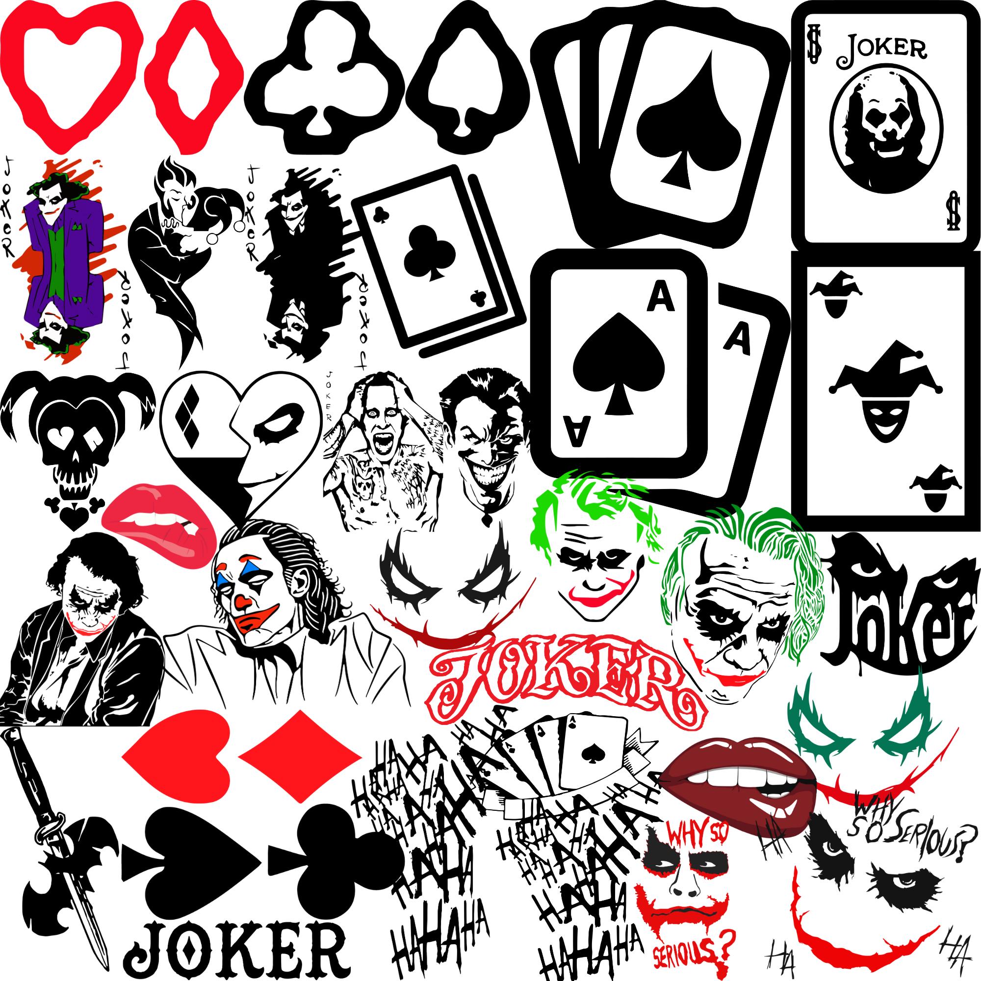 2500+ Files Joker Files Bundle | High-quality Joker Clipart , SVG ...