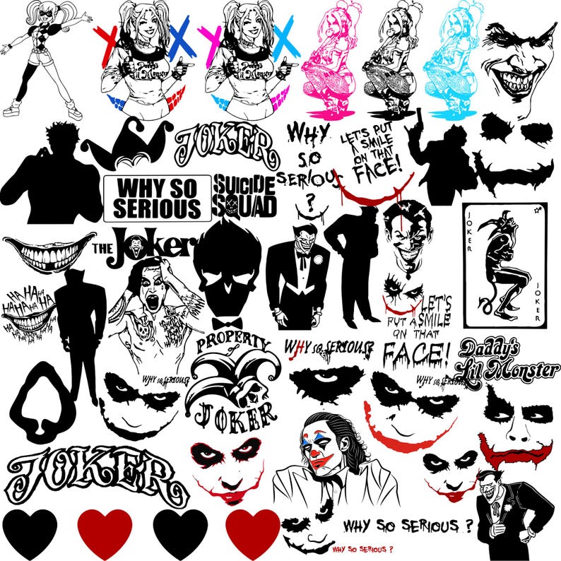 2500+ Files Joker Files Bundle | High-quality Joker Clipart , SVG ...