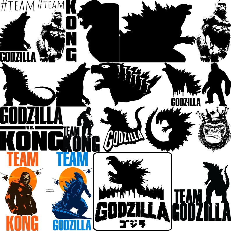 290+ Godzilla SVG Files Bundle | High-quality Digital Clipart for ...