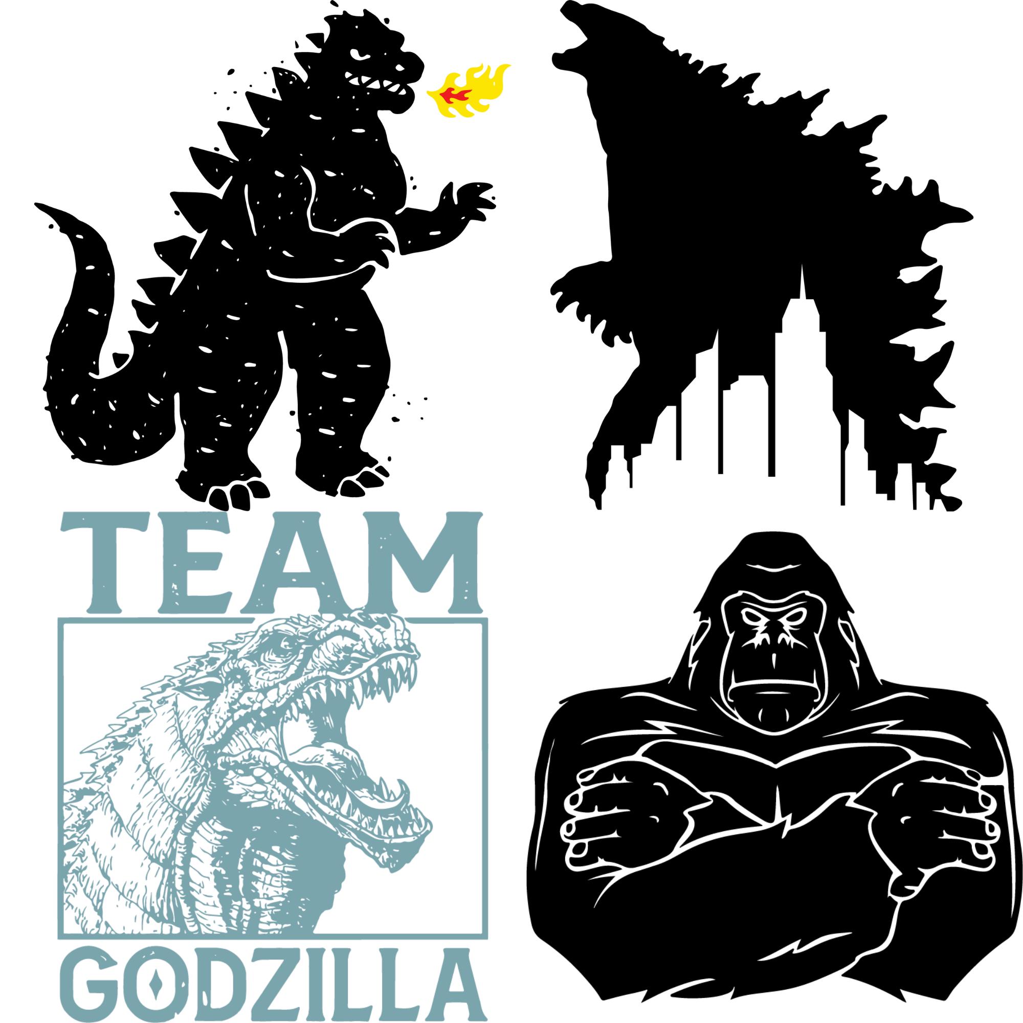290+ Godzilla SVG Files Bundle | High-quality Digital Clipart for ...