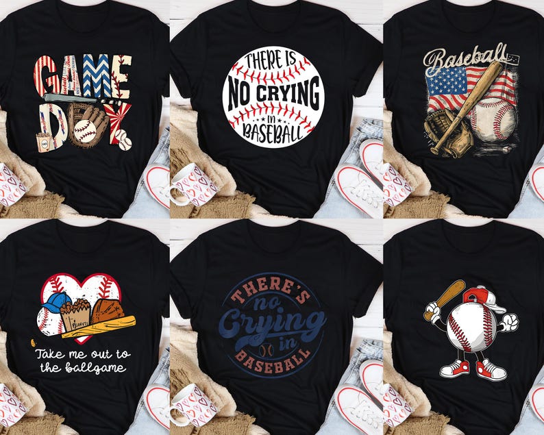 Retro Baseball PNG Bundle, Baseball Png, Game Day Baseball Png, Vintage ...