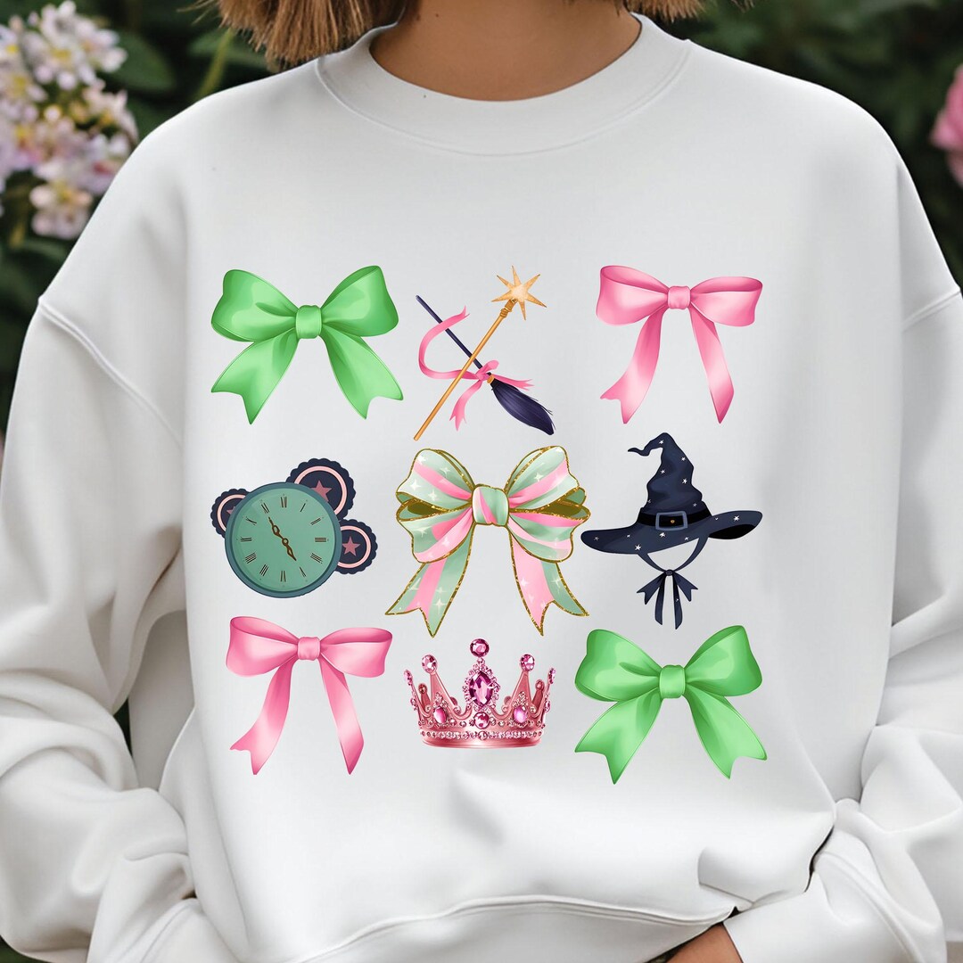 Wicked Bow Png, Wicked Changed for Good Png, Witch Pink and Green Png ...