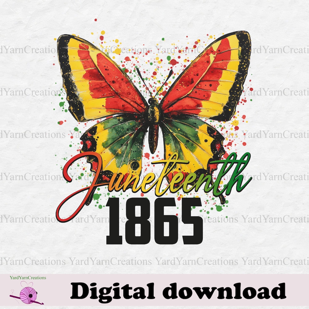 Juneteenth Butterfly PNG Design, Juneteenth Png for T-shirts ...