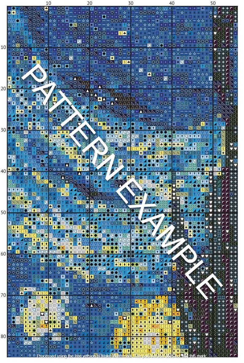 Edvard Munch the Scream Cross Stitch Pattern Instant Download PDF File ...