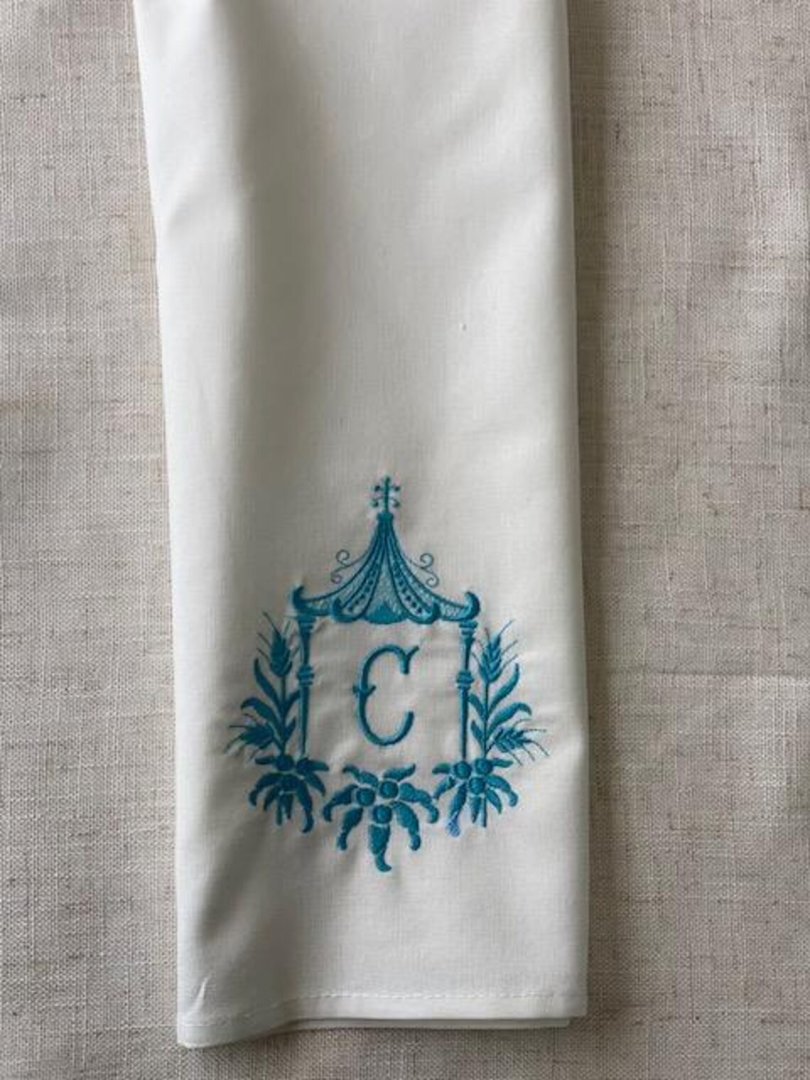 Chinoiserie Napkin on Cotton 40x40cm - Etsy