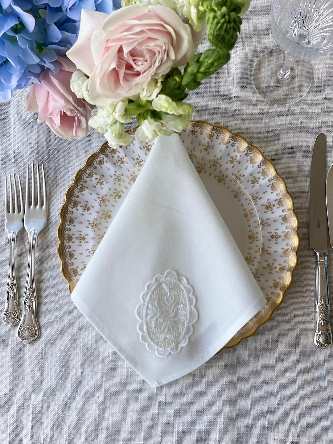 Cutwork Medallion Napkin - Etsy