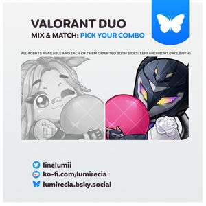 MIX & MATCH Vyse Valorant Couple Heart Emote | Cute Agents Duo Heart ...