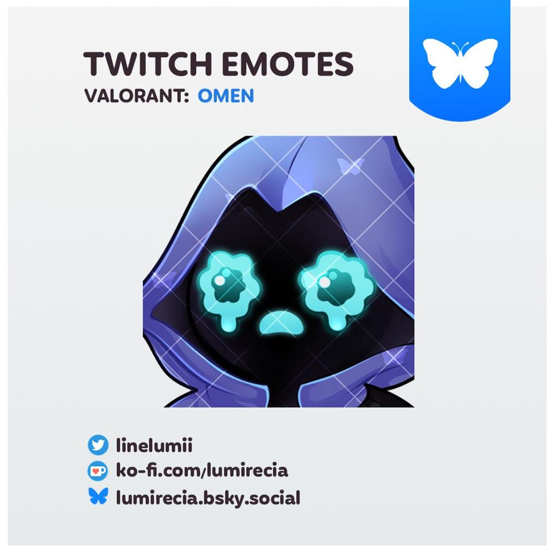 Omen VALORANT Cry Twitch Emote | Cute Valorant Omen Twitch Emotes - Etsy