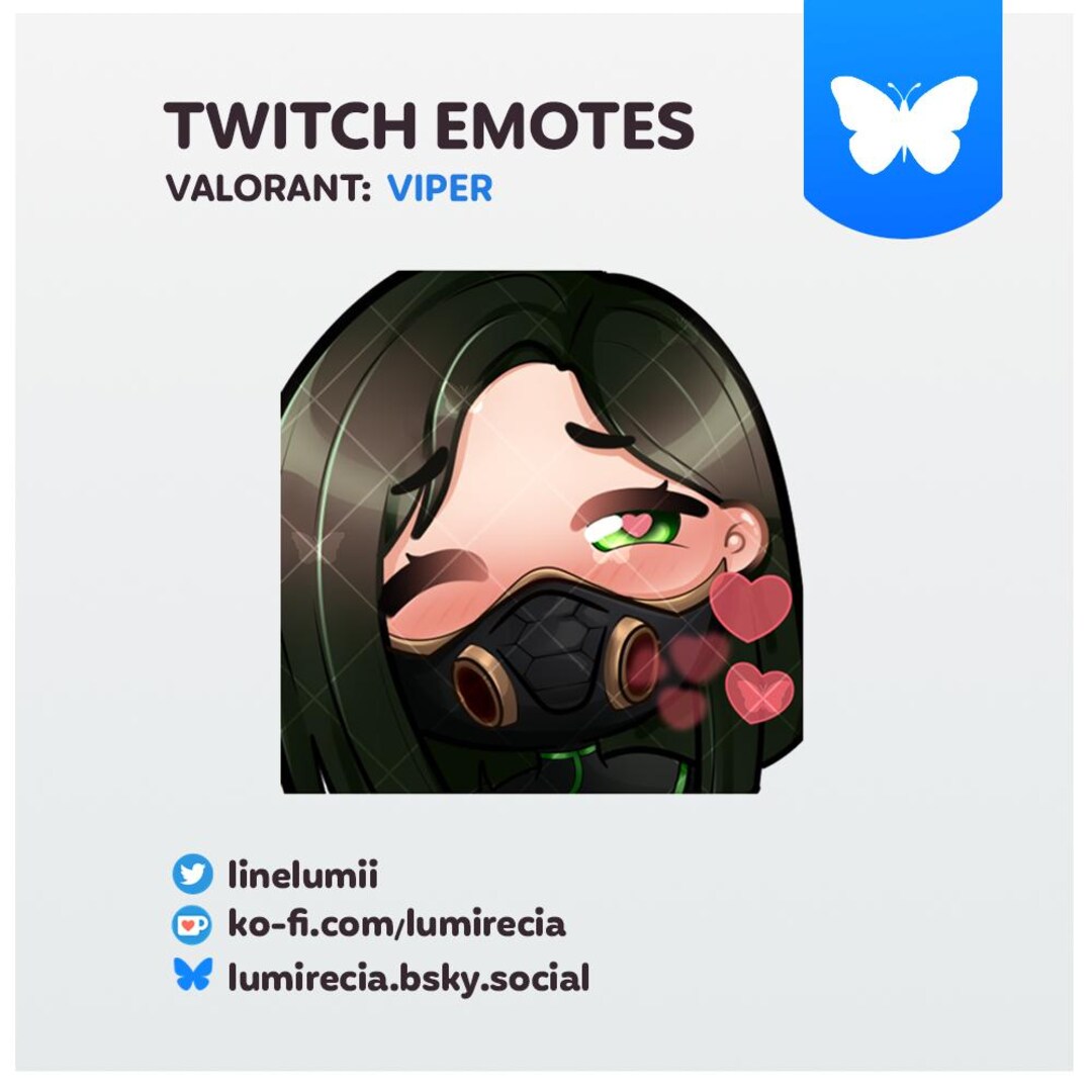Viper VALORANT Gasm Twitch Emote | Cute Valorant Viper Twitch Emotes - Etsy