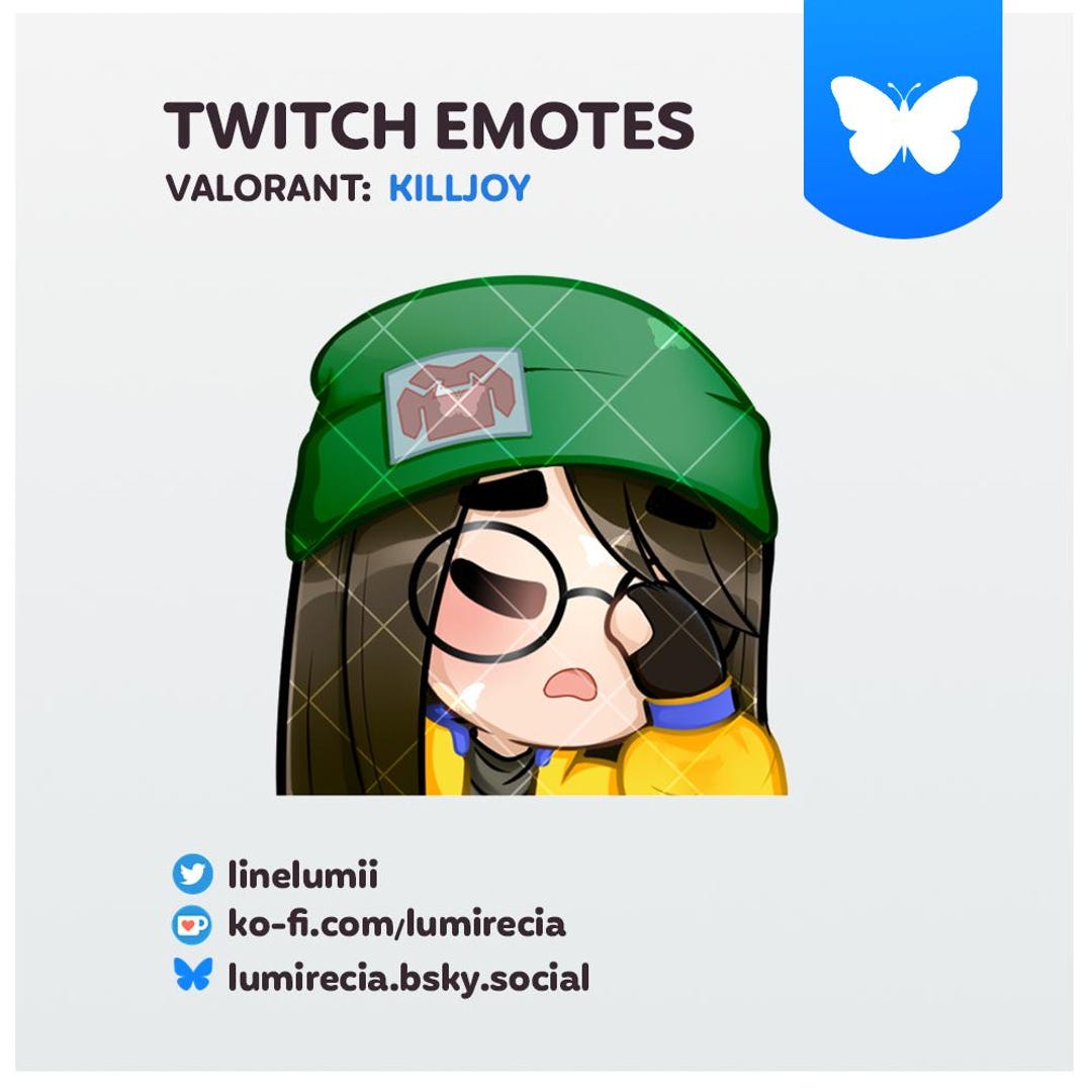 Killjoy VALORANT Facepalm Twitch Emote Cute Valorant Killjoy Twitch ...