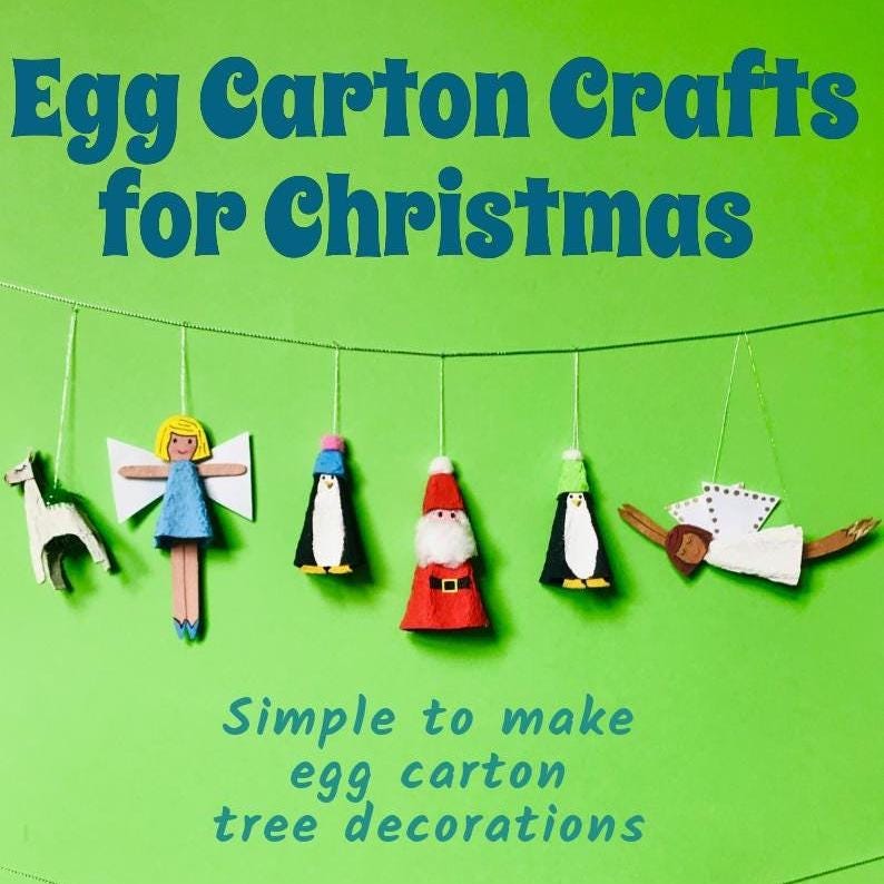 Egg Carton Crafts for Christmas - Etsy