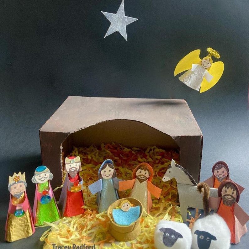 Egg Carton Nativity - Etsy