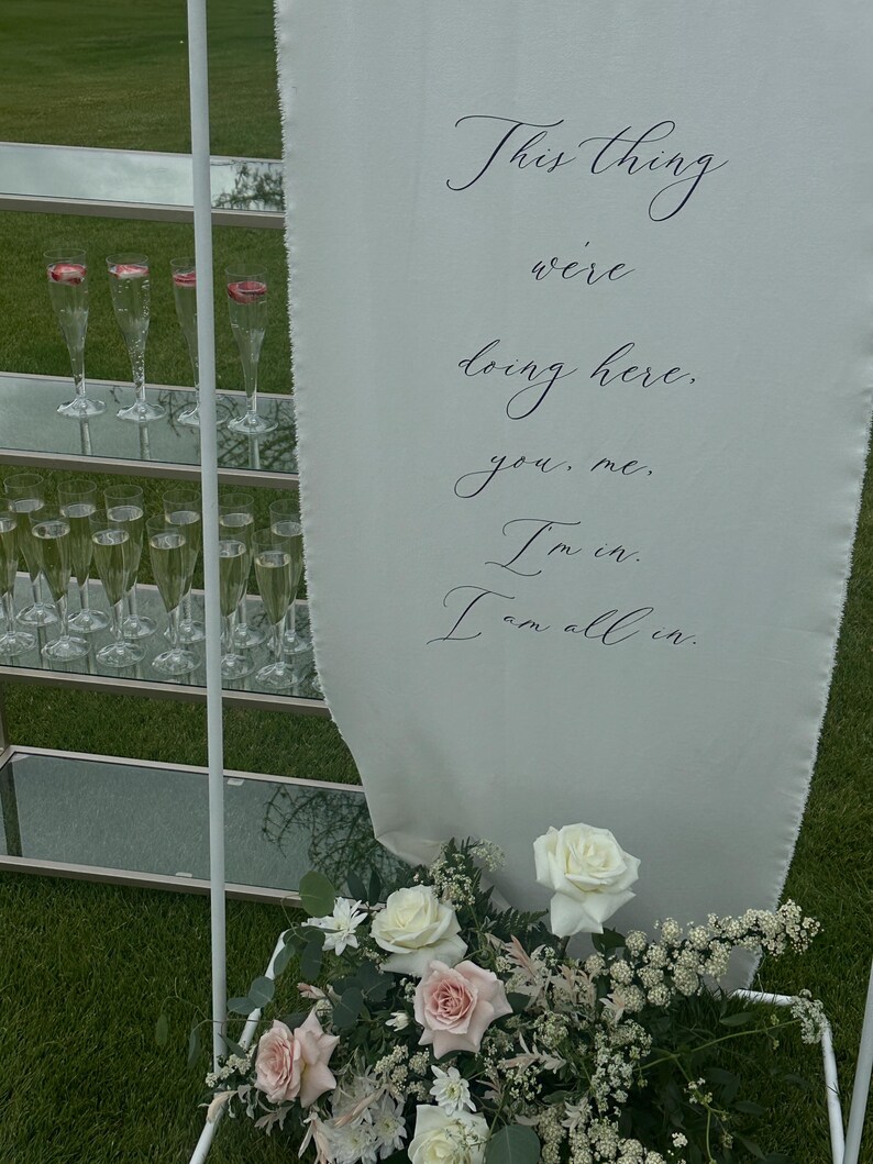 Custom Linen Signage - Etsy