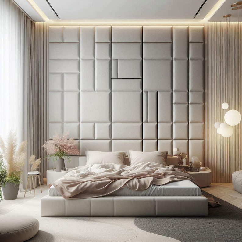 Custom Upholstered Wall Panels – Easy Wall-mount Installation, Any Size ...