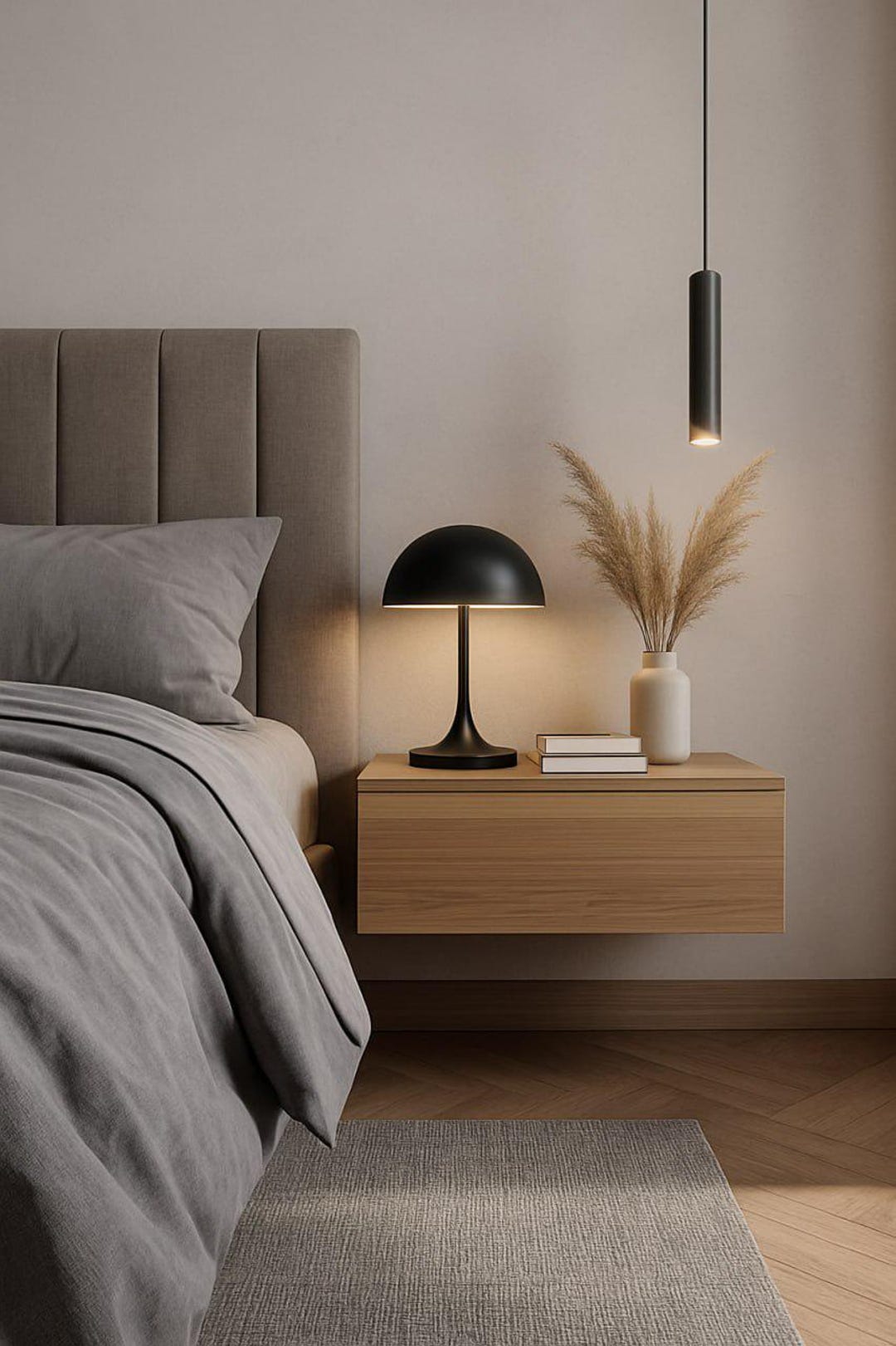 Modern Wood Nightstands: the Ultimate Walnut Bedside Table Set of 2 - Etsy