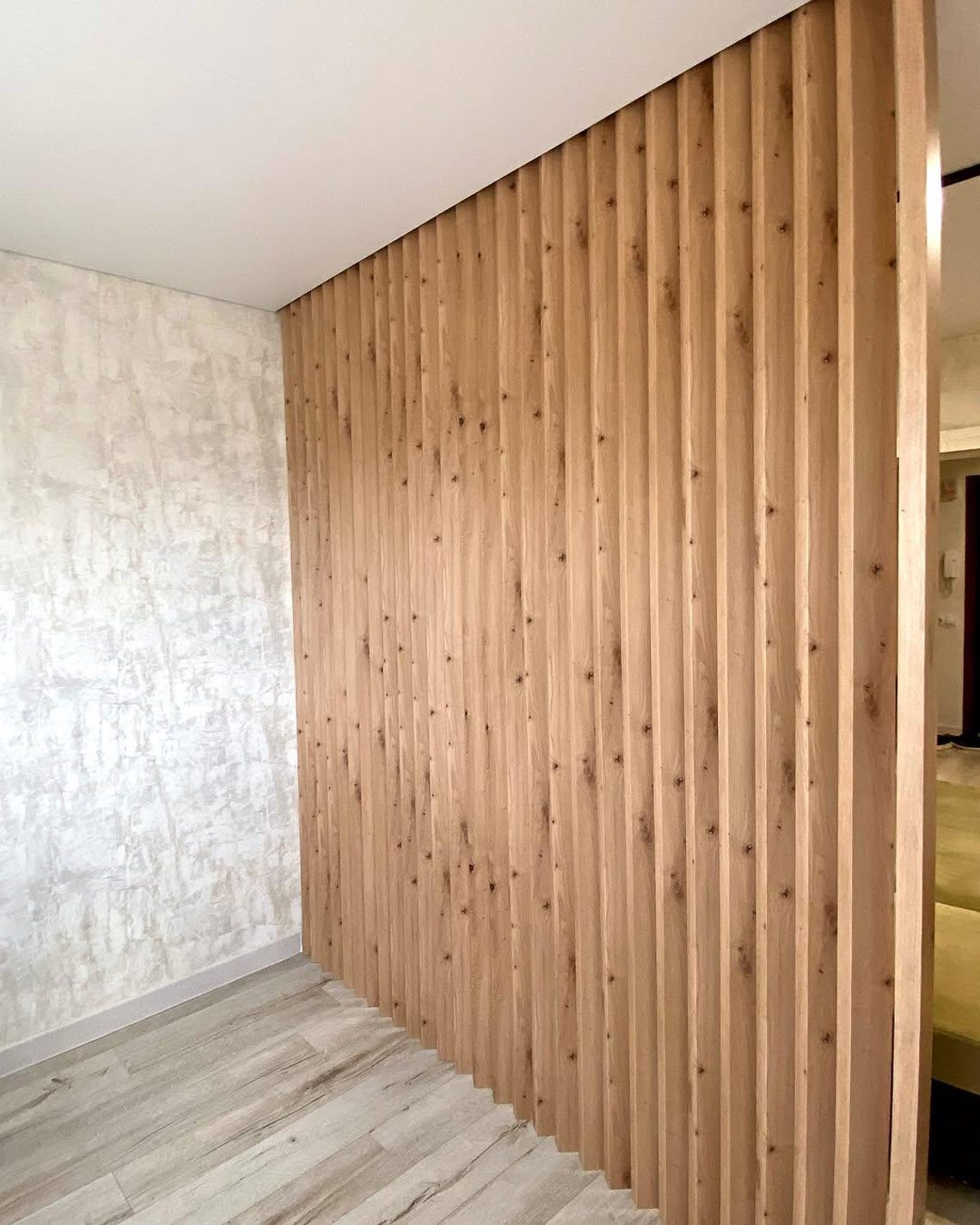 Wooden Interior Partition | Wooden Slat Partition | Decorative Wooden ...