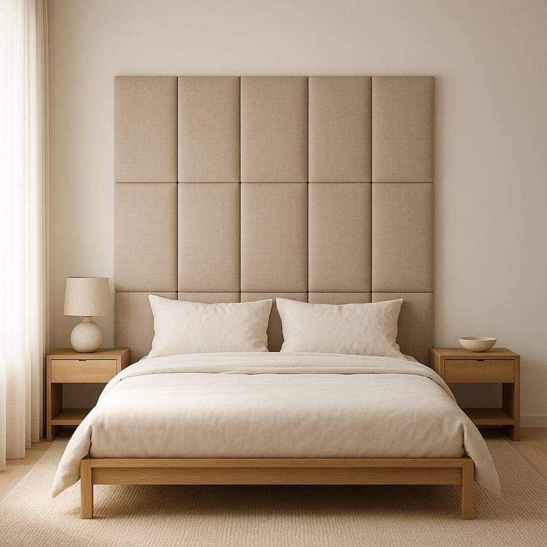 Upholstered Wall Panels | Soft Wall Panels for Bedroom Headboard ...