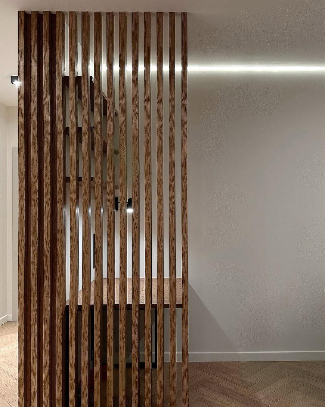 Wooden Interior Partition | Wooden Slat Partition | Decorative Wooden ...