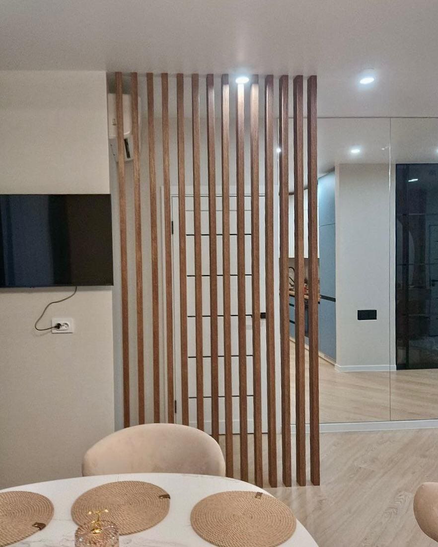 Wooden Interior Partition | Wooden Slat Partition | Decorative Wooden ...