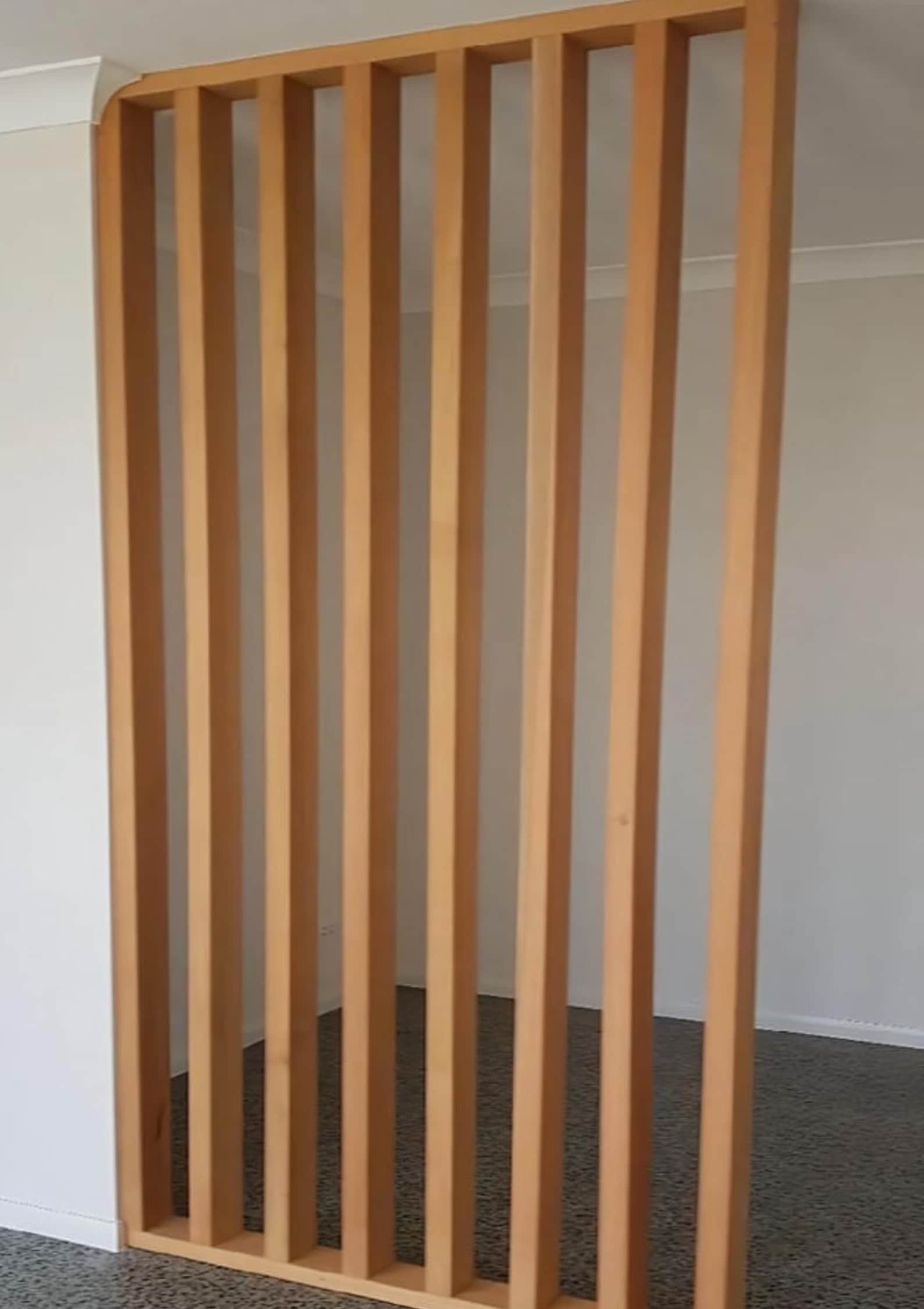 Wooden Interior Partition Wooden Slat Partition Decorative Wooden ...