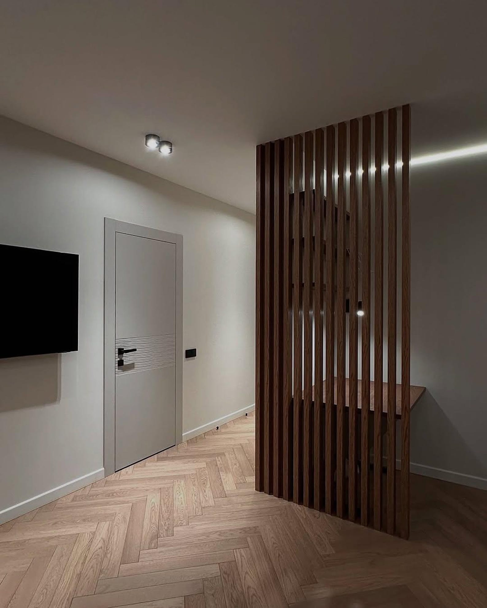 Wooden Interior Partition | Wooden Slat Partition | Decorative Wooden ...