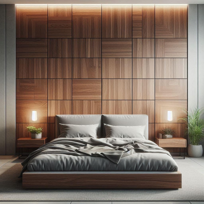 Wooden Wall Panels 0.2'' Thick, Wooden Wall Panels, Walnut Panels, Wood ...