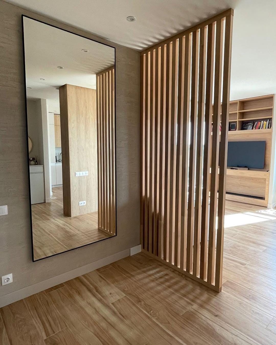 Wooden Interior Partition | Wooden Slat Partition | Decorative Wooden ...