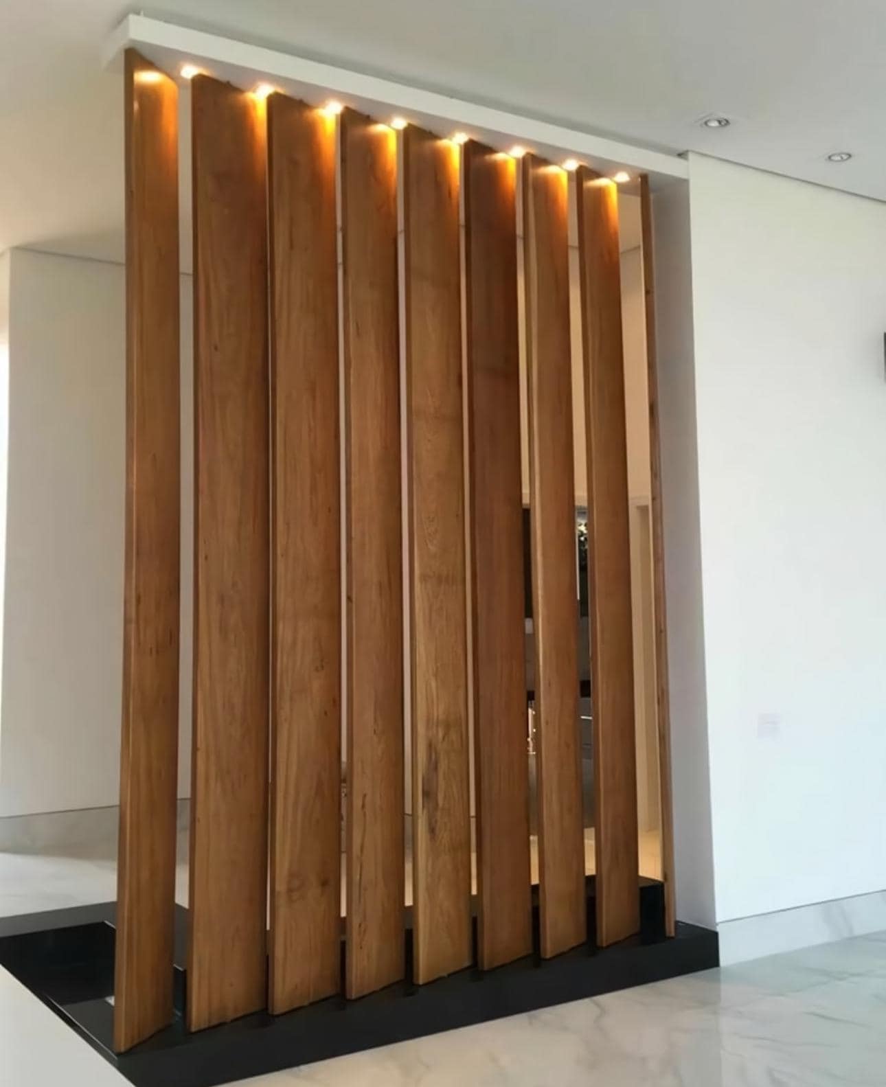 Wooden Interior Partition | Wooden Slat Partition | Decorative Wooden ...