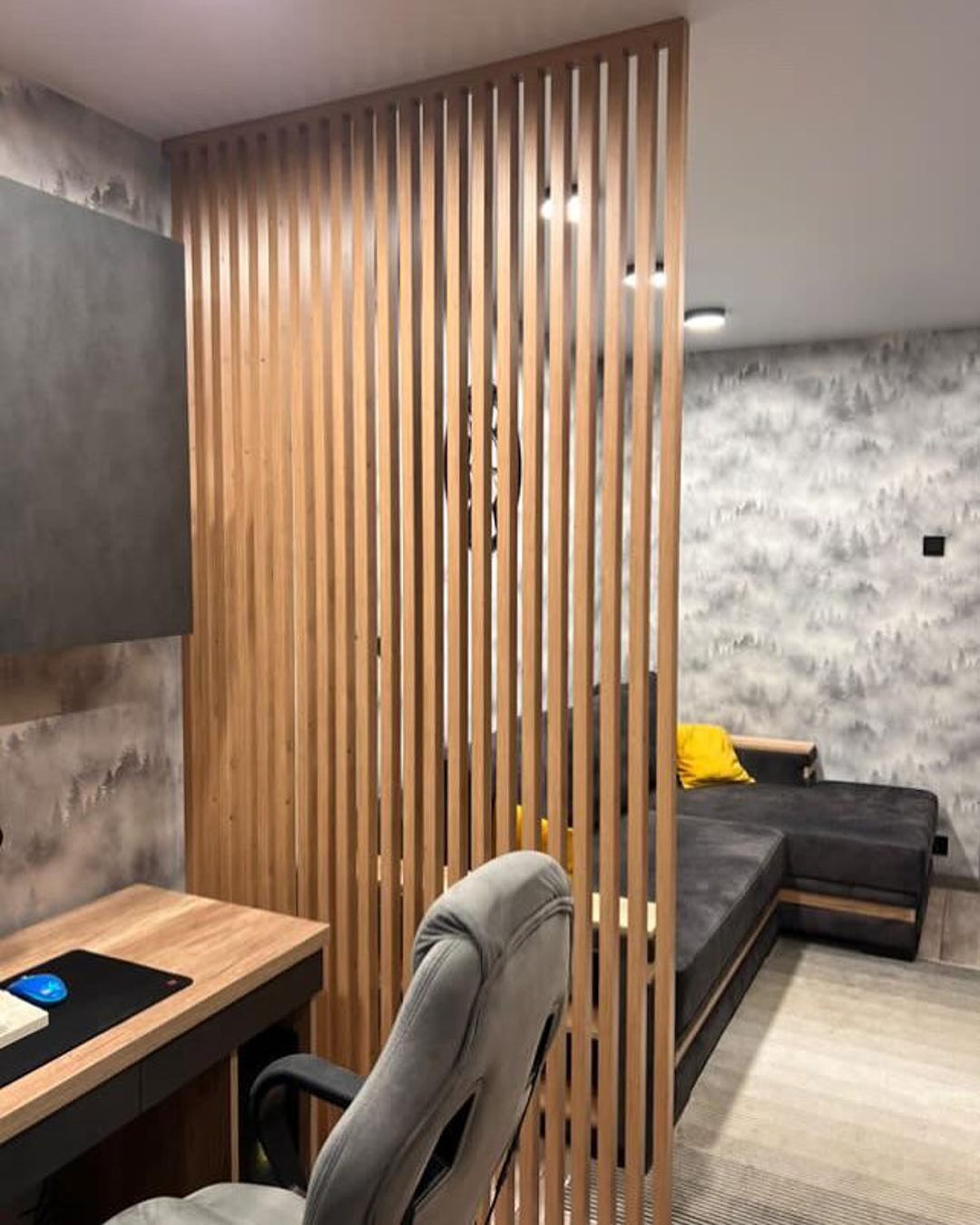 Wooden Interior Partition | Wooden Slat Partition | Decorative Wooden ...