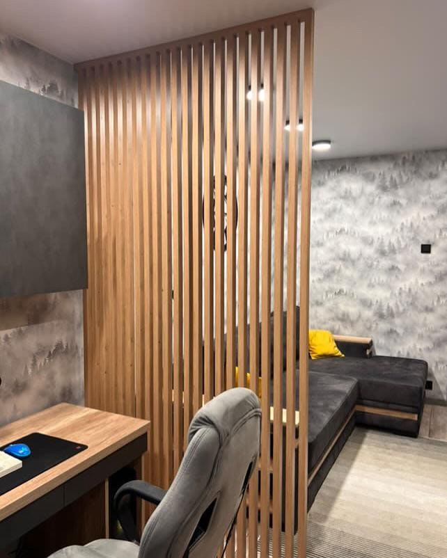 Wooden Interior Partition | Wooden Slat Partition | Decorative Wooden ...