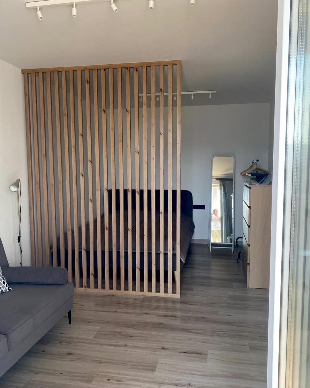 Wooden Interior Partition | Wooden Slat Partition | Decorative Wooden ...