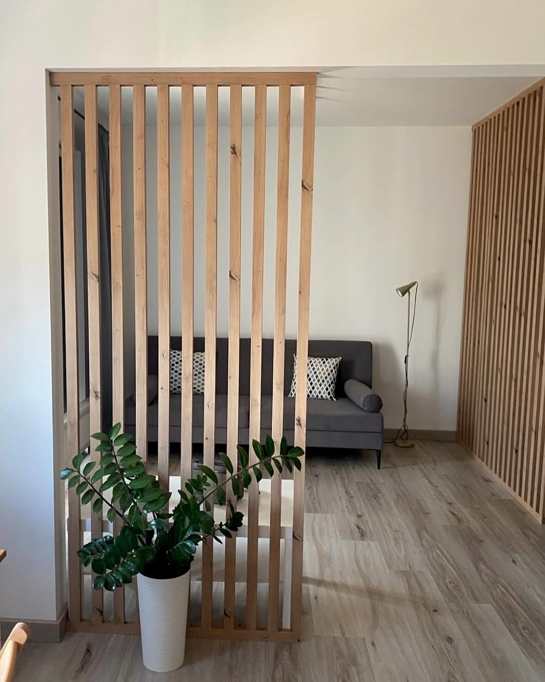 Wooden Interior Partition | Wooden Slat Partition | Decorative Wooden ...