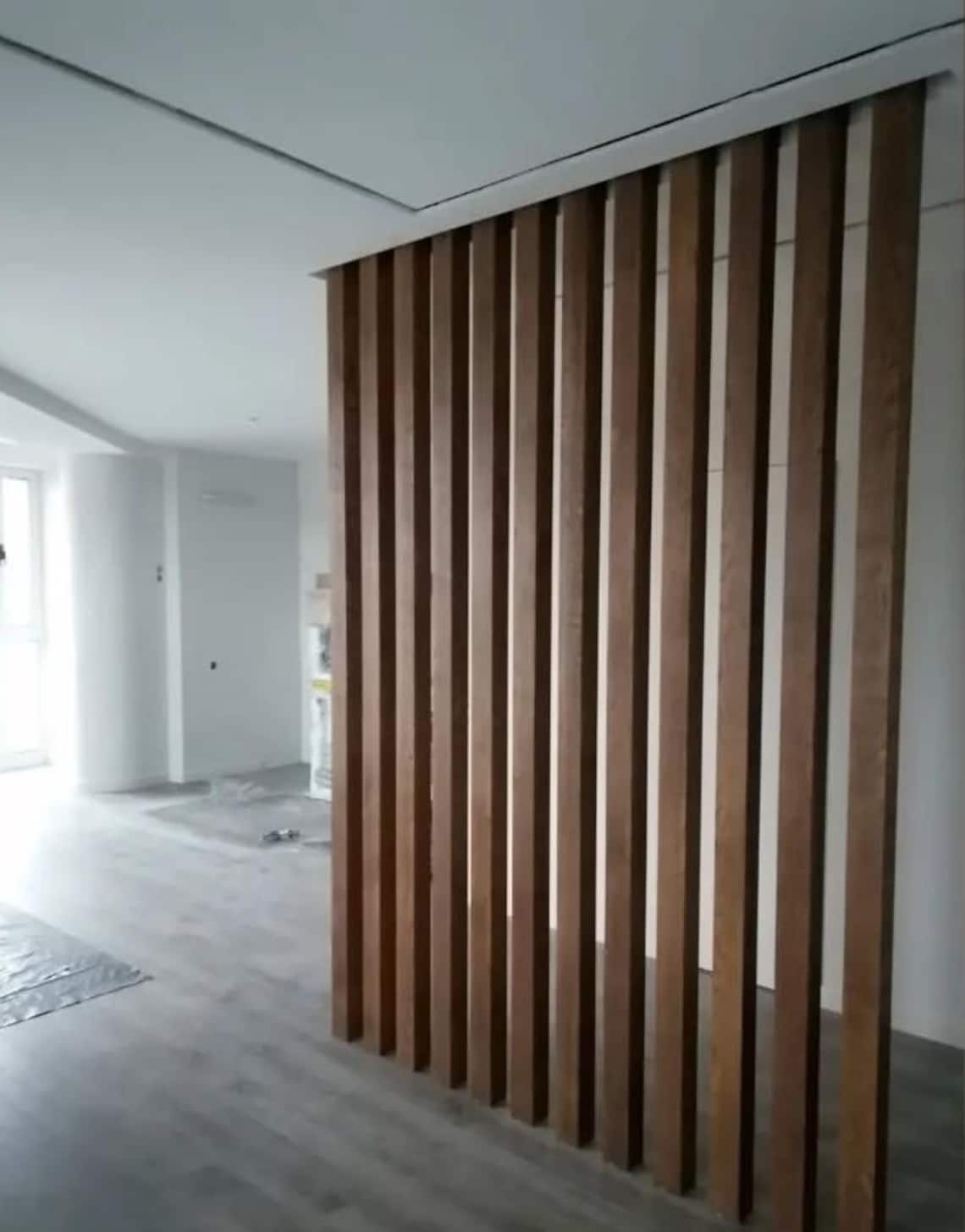 Wooden Interior Partition Wooden Slat Partition Decorative Wooden ...