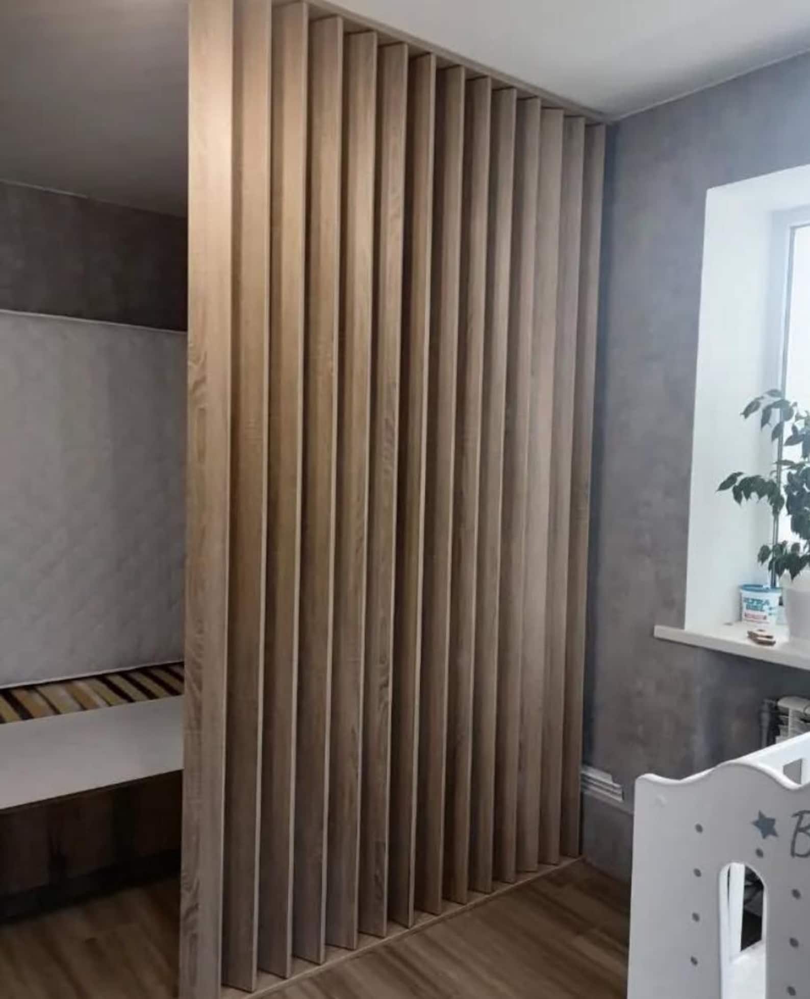 Wooden Interior Partition | Wooden Slat Partition | Decorative Wooden ...