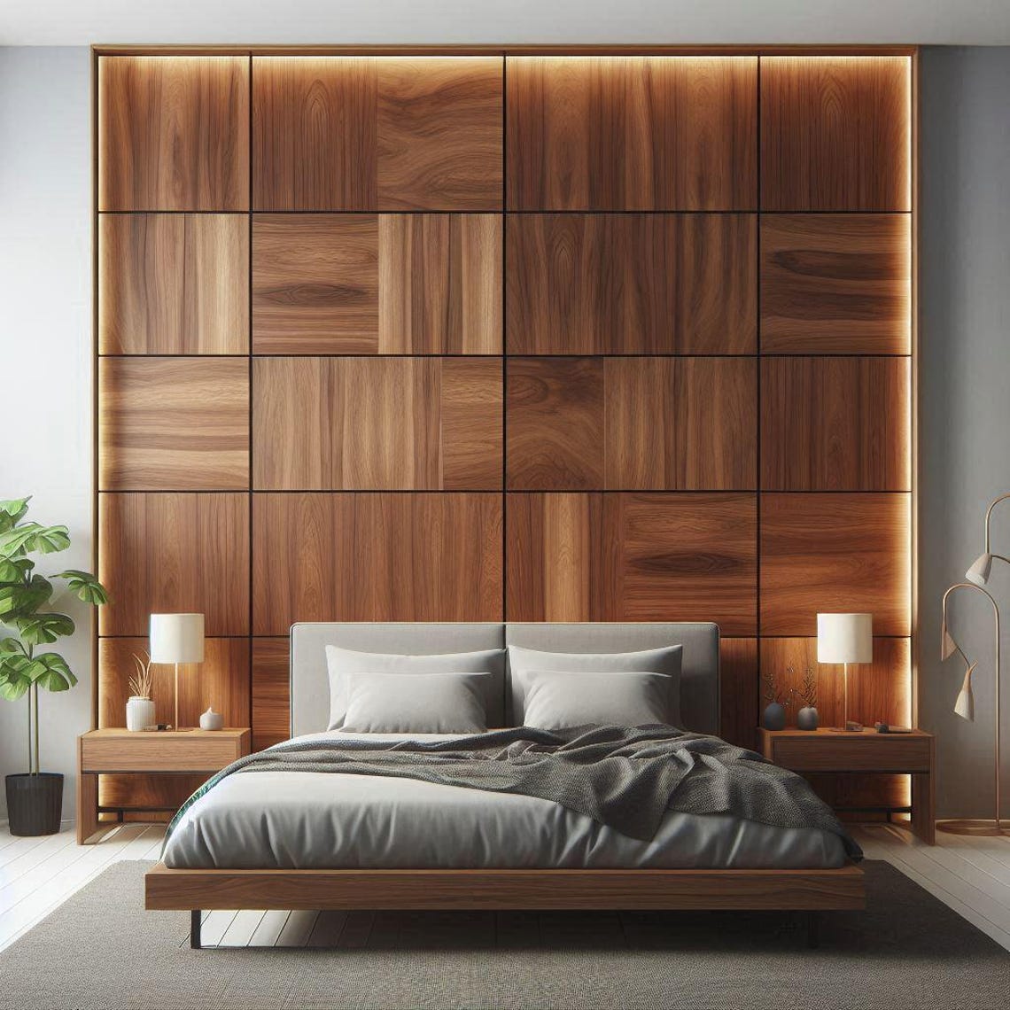 Wooden Wall Panels 0.2'' Thick, Wooden Wall Panels, Walnut Panels, Wood ...